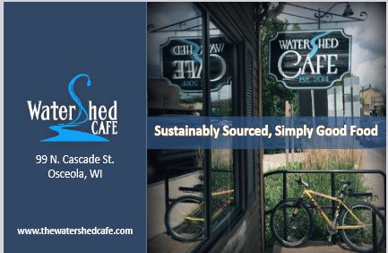 WaterShed Cafe – Osceola, WI – Explore the Wild and Scenic St Croix Valley